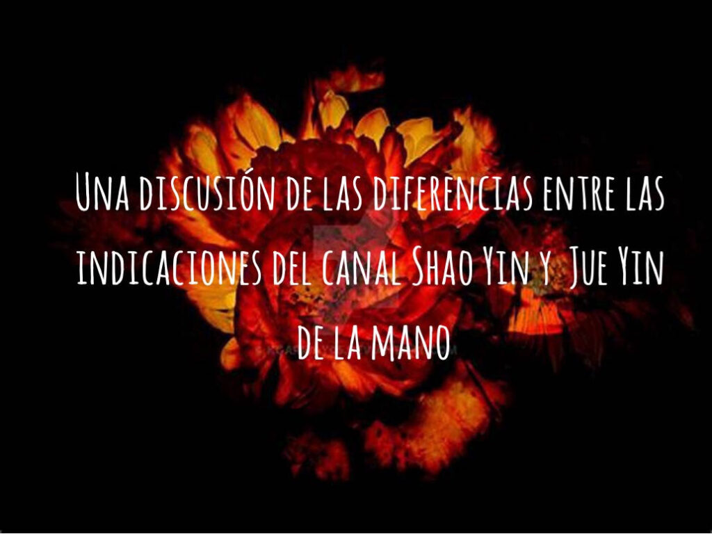 Una discusión de las diferencias entre las indicaciones del canal Shao ...